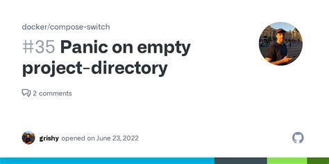 panic on empty project directory · issue 35 · docker compose switch