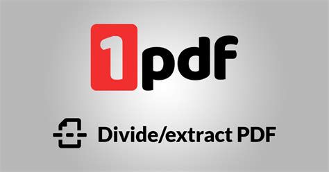 Divide Or Extract Pages From A PDF 1pdf Io
