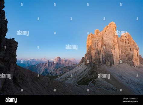 Stunning View Of The Three Peaks Of Lavaredo Tre Cime Di Lavaredo
