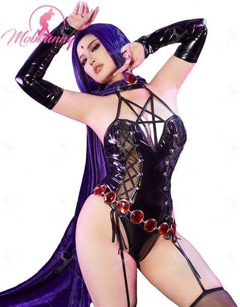 Mobbunny Halloween Raven Derivative Sexy Lingerie Outfit Gothic Black