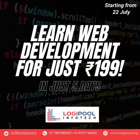Logipool Infotech On Linkedin Become A Web Development Expert With Our