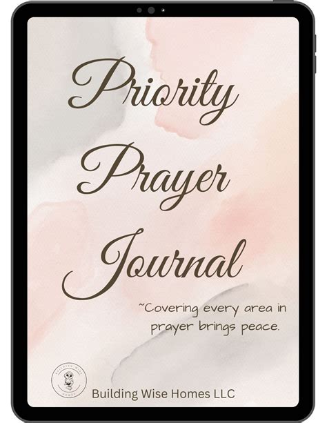 Priority Prayer Journal Opt In