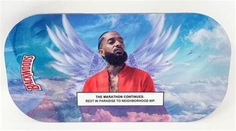 Nipsey Hussle Blue Angel Hip Hop Rolling Tray With Magnetic Top All Items Come With 2 Free