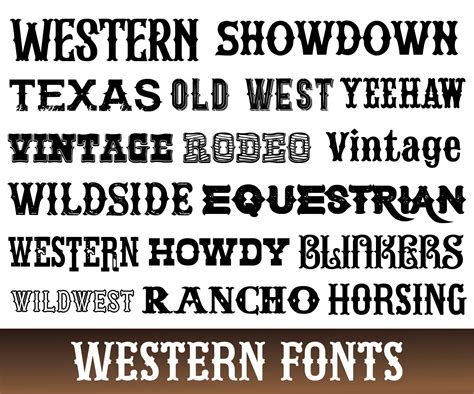 Western Font Wild West Font Old Western Font Style Cowboy Fonts Old