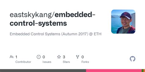 Github Eastskykangembedded Control Systems Embedded Control Systems