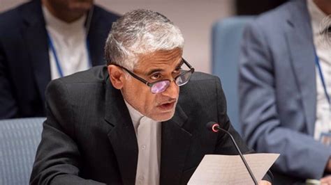 Iran Envoy Dismisses Ukraines Accusations Tehran Violated Un Resolution