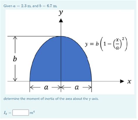 solved given a 2 3 m and b 6 7 m determine the moment of