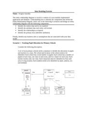 Week Data Modeling Exercises Data Modeling Exercise Name Swapna Amrutha The Entity