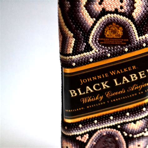 Arte Huichol Whisky Black Label Artesanías De México Botella De