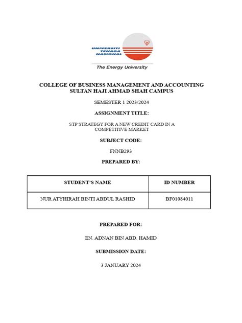 Assignment 3 Nur Atyhirah Abdul Rashid Bf01084011 Pdf Market