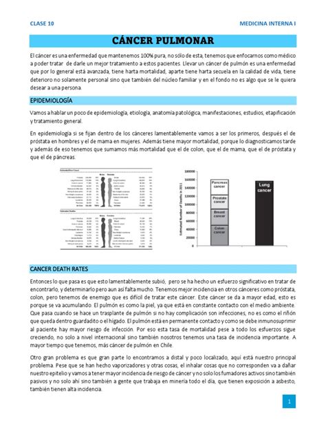 Cáncer Pulmonar | PDF | Cáncer de pulmón | Cáncer