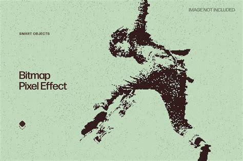 Premium PSD Bitmap Pixel Monochrome Photo Effect