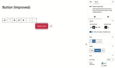 Button Improved Block For WordPress Ultimate Blocks