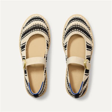 The Espadrille Mary Jane In Compass Stripe Rothys