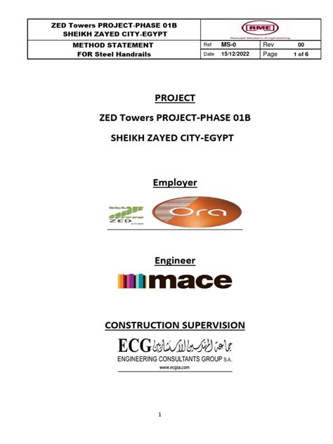Method For Steel Handrail Pdf