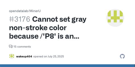 Cannot Set Gray Non Stroke Color Because P8 Is An Invalid Float