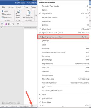 How To Turn Off Spell Check In Microsoft Word