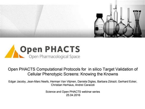 Open Phacts Webinar Computational Protocols For In Silico Target