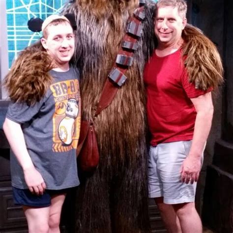 Me And Dad With Chewbacca Wdwmagic Unofficial Walt Disney World