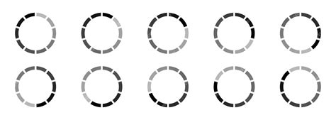 Premium Vector Buffering Circle Set Loading Indicator Vector Icon Set Buffer Status Circle Bar