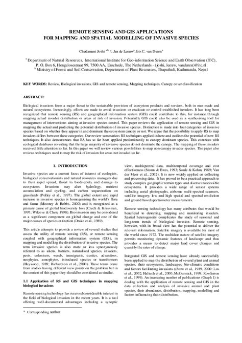 Pdf Remote Sensing And Gis Applications For Mapping And Spatial