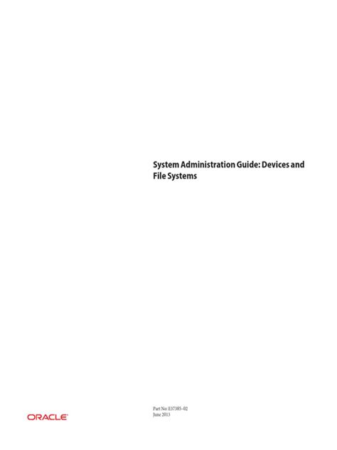 Pdf Oracle Solaris Admin Guide Devices And File Systems Dokumentips