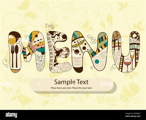 Vector Menu Pattern Stock Vector Image And Art Alamy