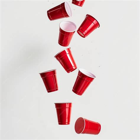 Premium Photo A Red Plastic Cup That Has Been Thrown Into A Pile Of