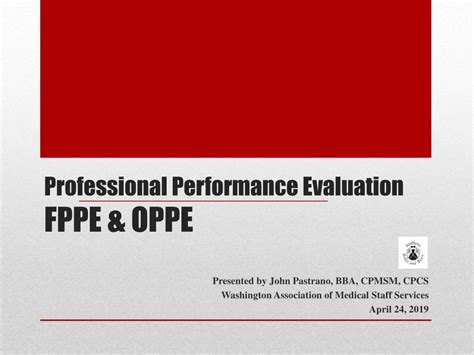 Ppt Professional Performance Evaluation Fppe And Oppe Powerpoint Presentation Id 8782735