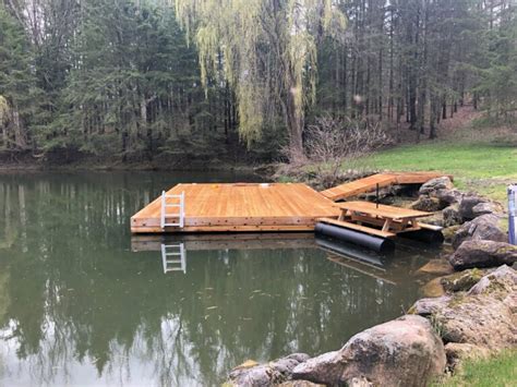 Installing A Floating Dock For Your Pond Nydock