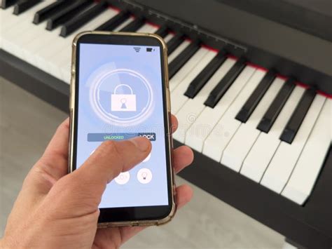 Smart House Home Automation Device With App Icons Man Uses His