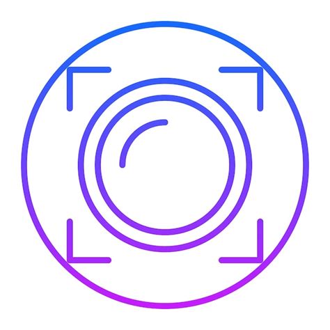 카메라 프레임 터 아이콘 프리미엄 벡터