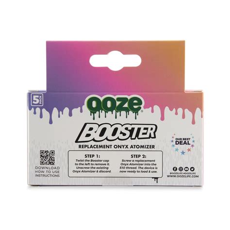 Ooze Booster Onyx Atomizer Replacement 5 Pack