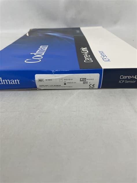 New Integra 82 6850 Codman Cerelink Icp Sensor Basic Kit For Subdural Intraparenchymal