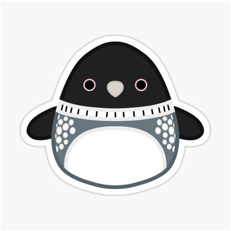 Lenora Squishmallow Loon Bird Sticker For Sale By Artishbyjrose