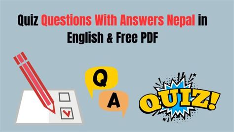 Quiz Questions With Answers Nepal In English 2023 Free Pdf Download