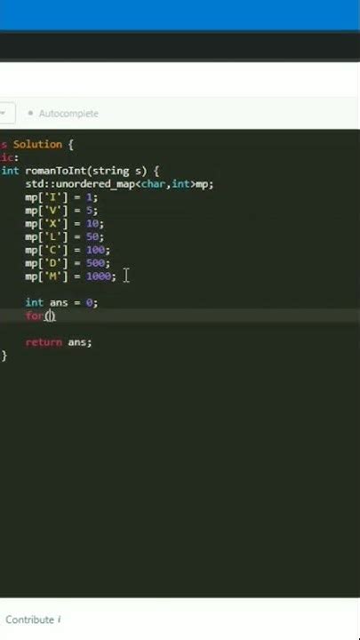 leetcode daily challenge 13 roman to integer coding shorts c viralshorts programming