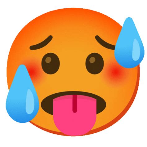 Hot Face Emoji Decimal Code ― 🥵