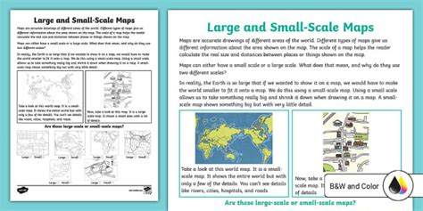 Map Scales Worksheet For 3rd 5th Grade Professor Feito