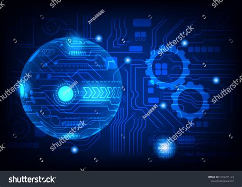 Graphics Design Illustration Digital Circuit Binary Stock Vector Royalty Free