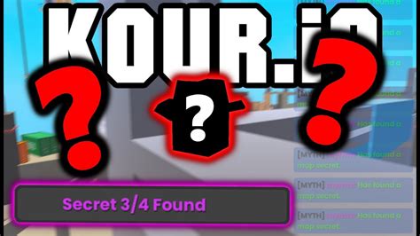 All Kour Io Map Secrets Youtube