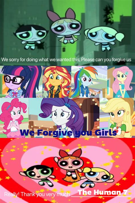 The Mane 7 Accepts The Ppgs Apology By Carsracer95 On Deviantart