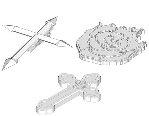 Rwby Ruby Rose Cosplay Accessories Stl 3d Model Cgtrader