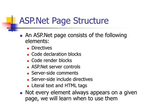 Ppt Asp Net Basics Powerpoint Presentation Free Download Id