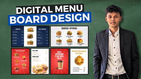 Design Eye Catching Static And Animated Digital Menu Board By Jhemonbd Fiverr