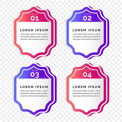 Infographic 그라디언트 색상 디자인 디자인 인포 그래픽 주형 Png 일러스트 및 벡터 에 대한 무료 다운로드 Pngtree