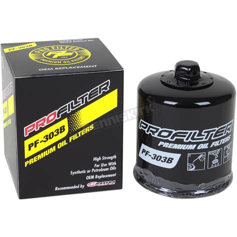 Profilter Black Premium Spin On Oil Filter Pf 303b Dennis Kirk