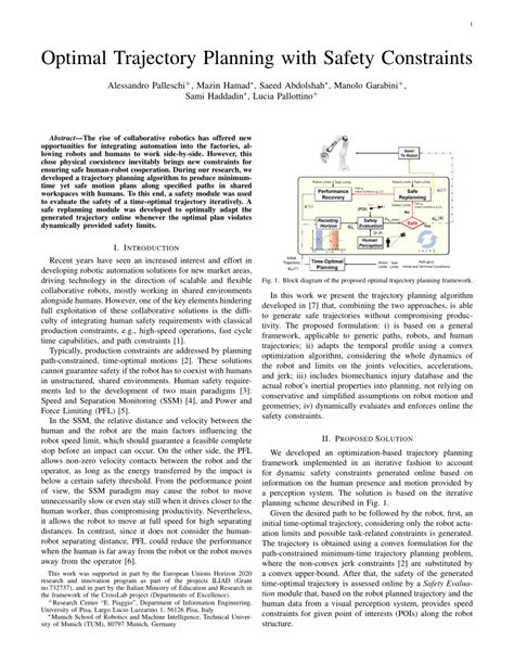 Pdf Optimal Trajectory Planning With Safety Constraints