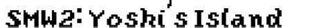 Smw2 Yoshis Island Font Download