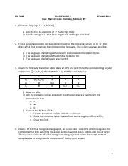 CSE3321 HW3 Sp18 Pdf CSE 3321 HOMEWORK 3 Due Start Of Class Thursday February 8th SPRING 2018